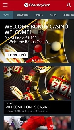 Scarica l'app Stanleybet su dispositivi Android e iPhone